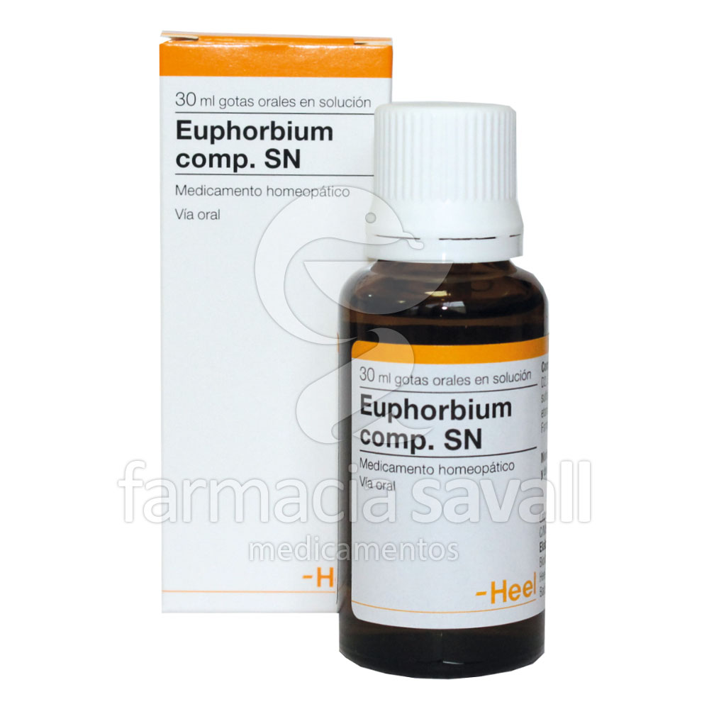 EUPHORBIUM COMPOSITUM SN GOTAS ORALES 30ML . Farmacia Savall. Ldo. Jose ...